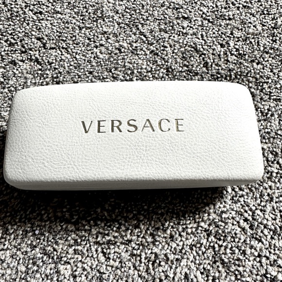 Versace | Accessories | Versace White Eyeglass Case | Poshmark